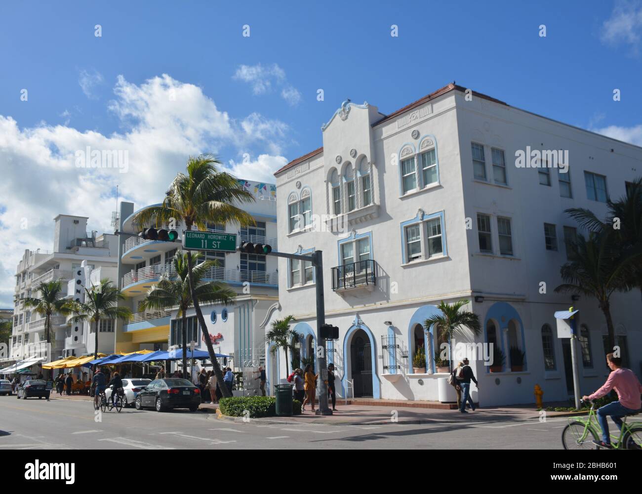 Ocean Drive. South Beach in Miami's Miami Beach has the world's largest ...