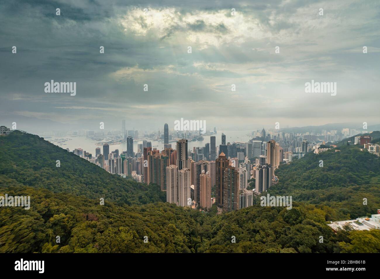 Hongkong drone view hi-res stock photography and images - Alamy
