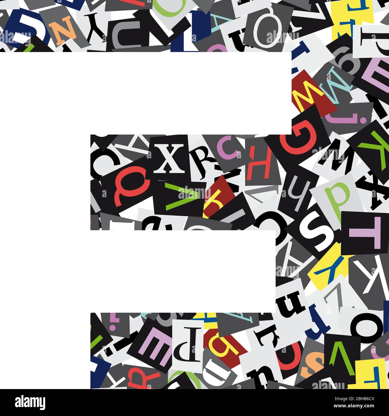 Vector geometric initial letter F on confused alphabet Stock Vector ...