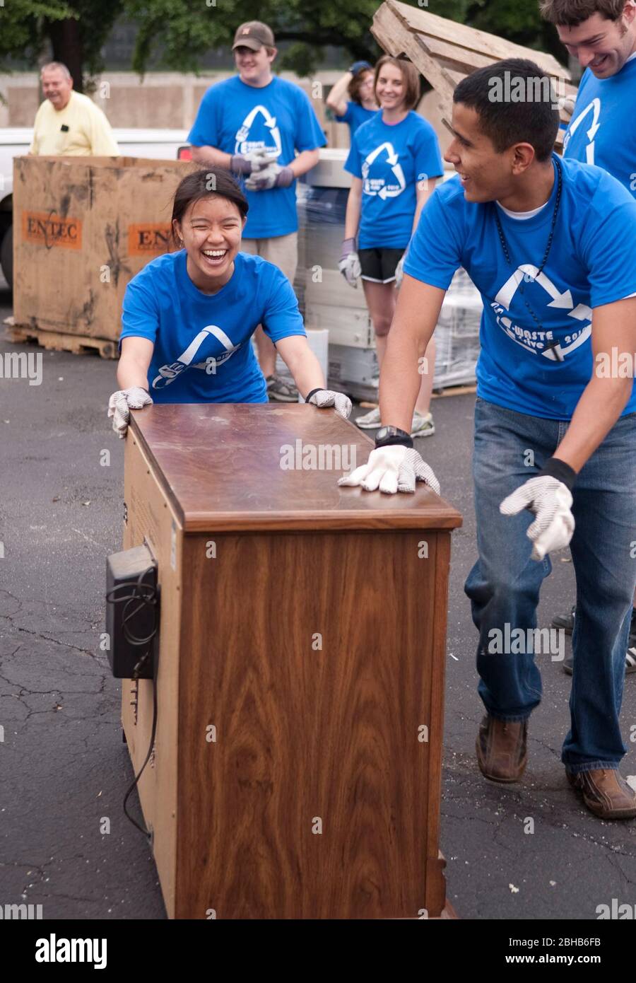 Recycle day college hi-res stock photography and images - Alamy