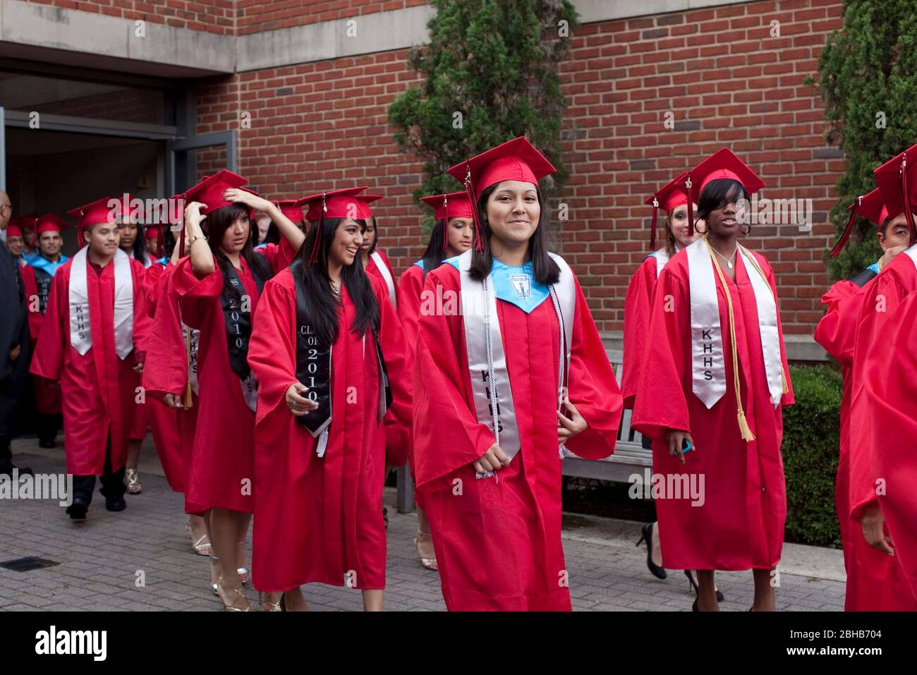 Houston Texas USA, May 29, 2010: Graduation ceremonies at the KIPP ...