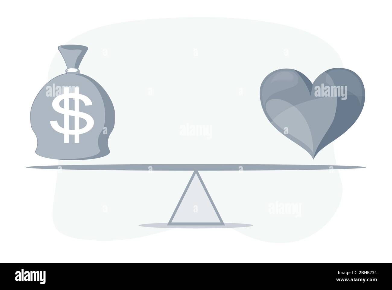 Money and Life balance concept Stock Vector Image & Art - Alamy