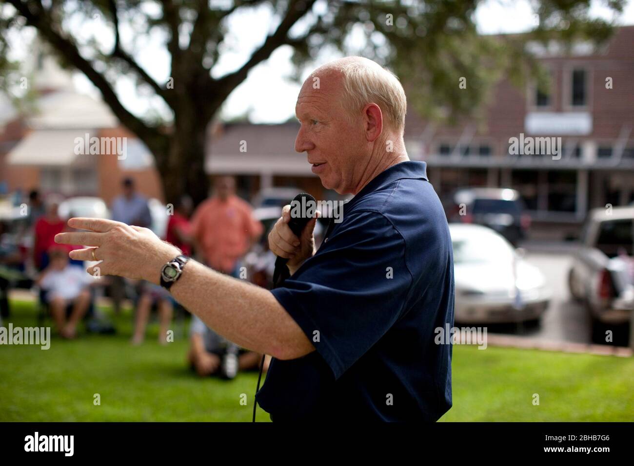 Woodville, Texas USA, July 24 2010: Democratic candidate for Texas ...