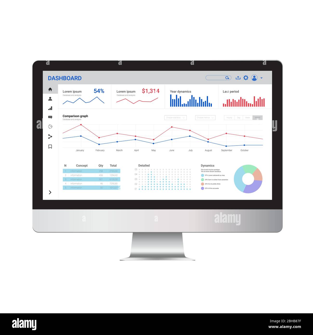 Online business news graph Stock Vector Images - Alamy