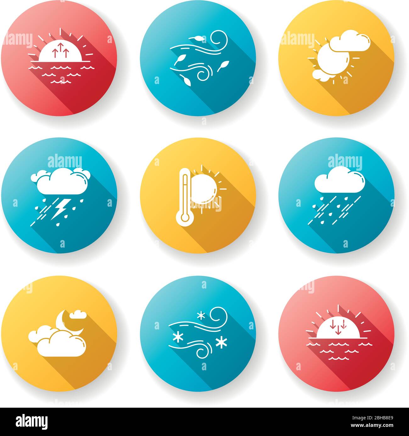 Cloudy windy weather glyph Stock Vector Images - Alamy