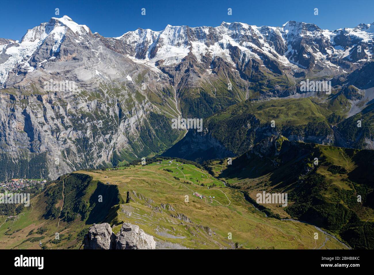 The Majestic mountains of Vengen in Switzerland Stock Photo - Alamy