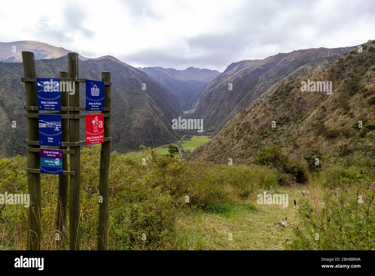 Ecuadorian Andean landscape, province of Imbabura around Zuleta and ...