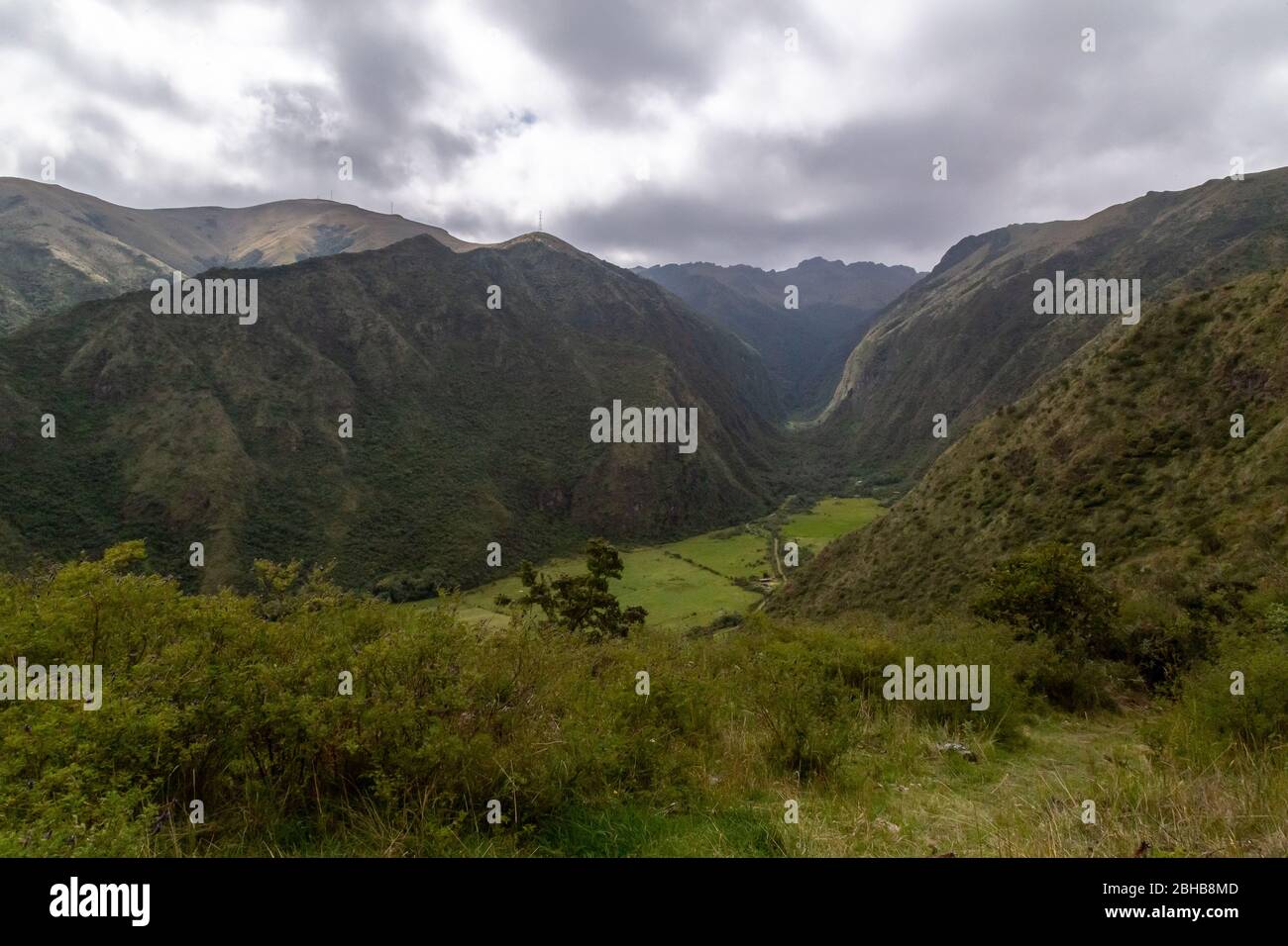 Ecuadorian Andean landscape, province of Imbabura around Zuleta and ...
