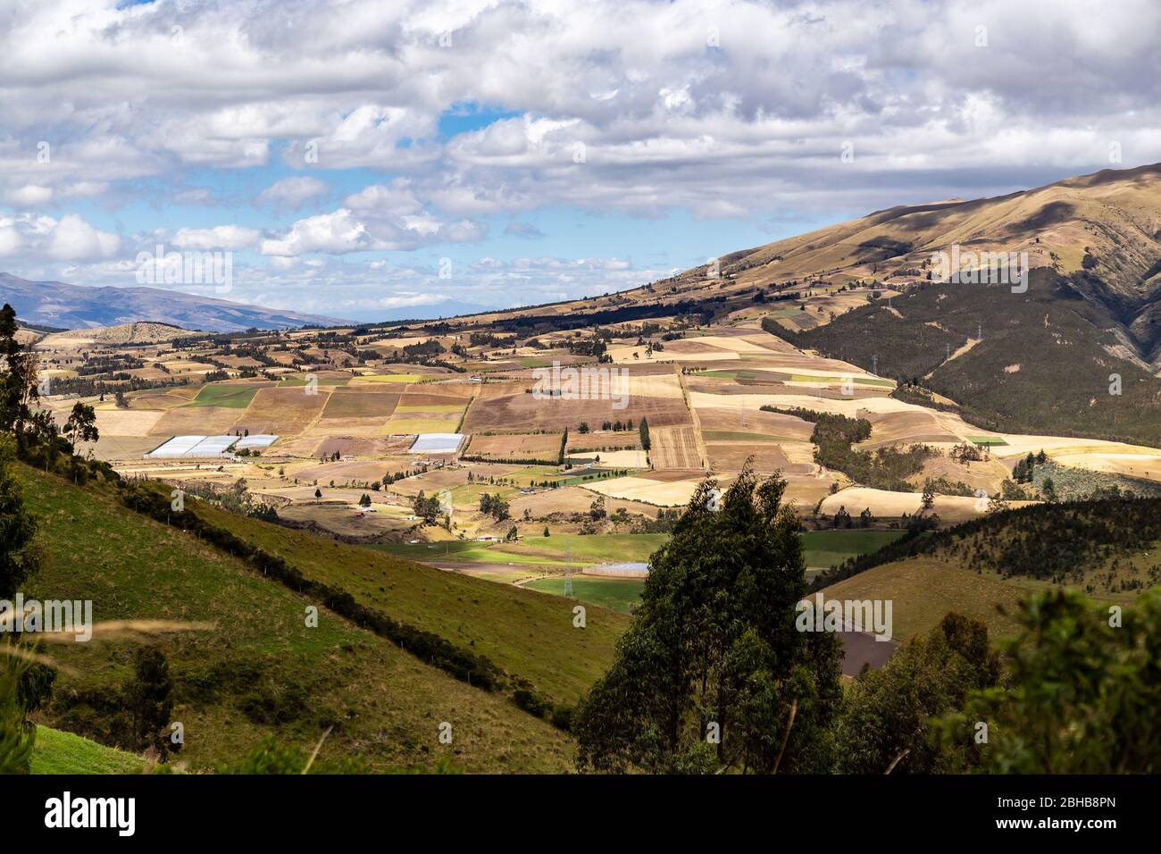 Ecuadorian Andean landscape, province of Imbabura around Zuleta and ...