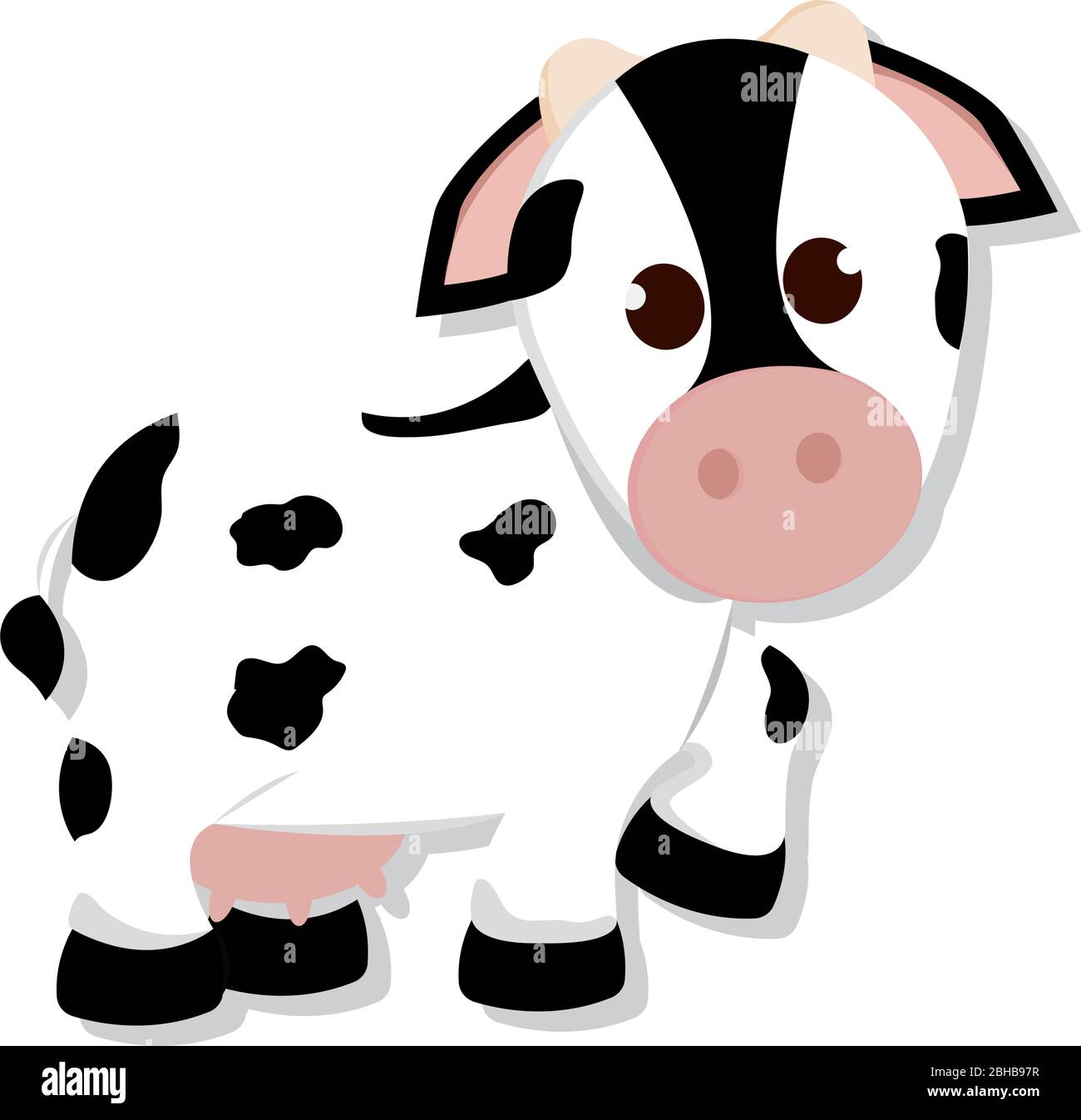 Isolated cute cow cartoon Stock Vector Image & Art - Alamy