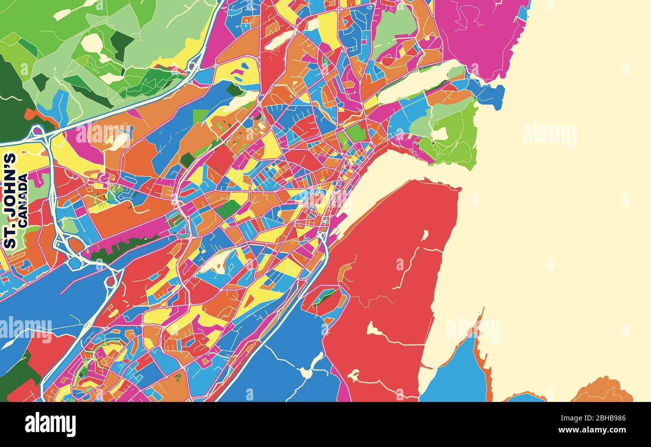 Newfoundland map Stock Vector Images - Alamy