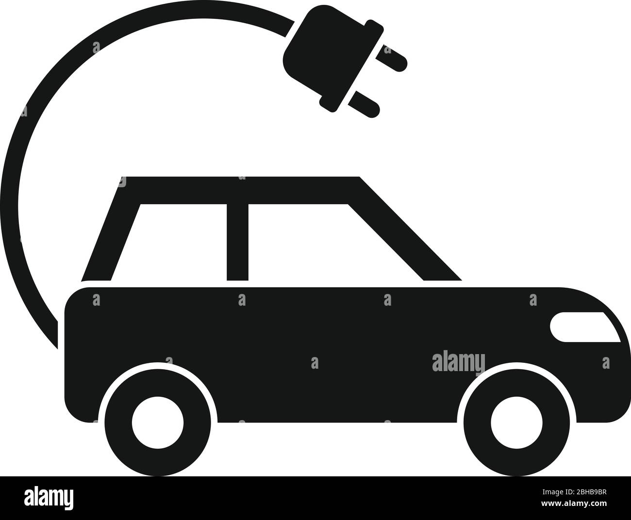 Electric car plug icon. Simple illustration of electric car plug vector ...