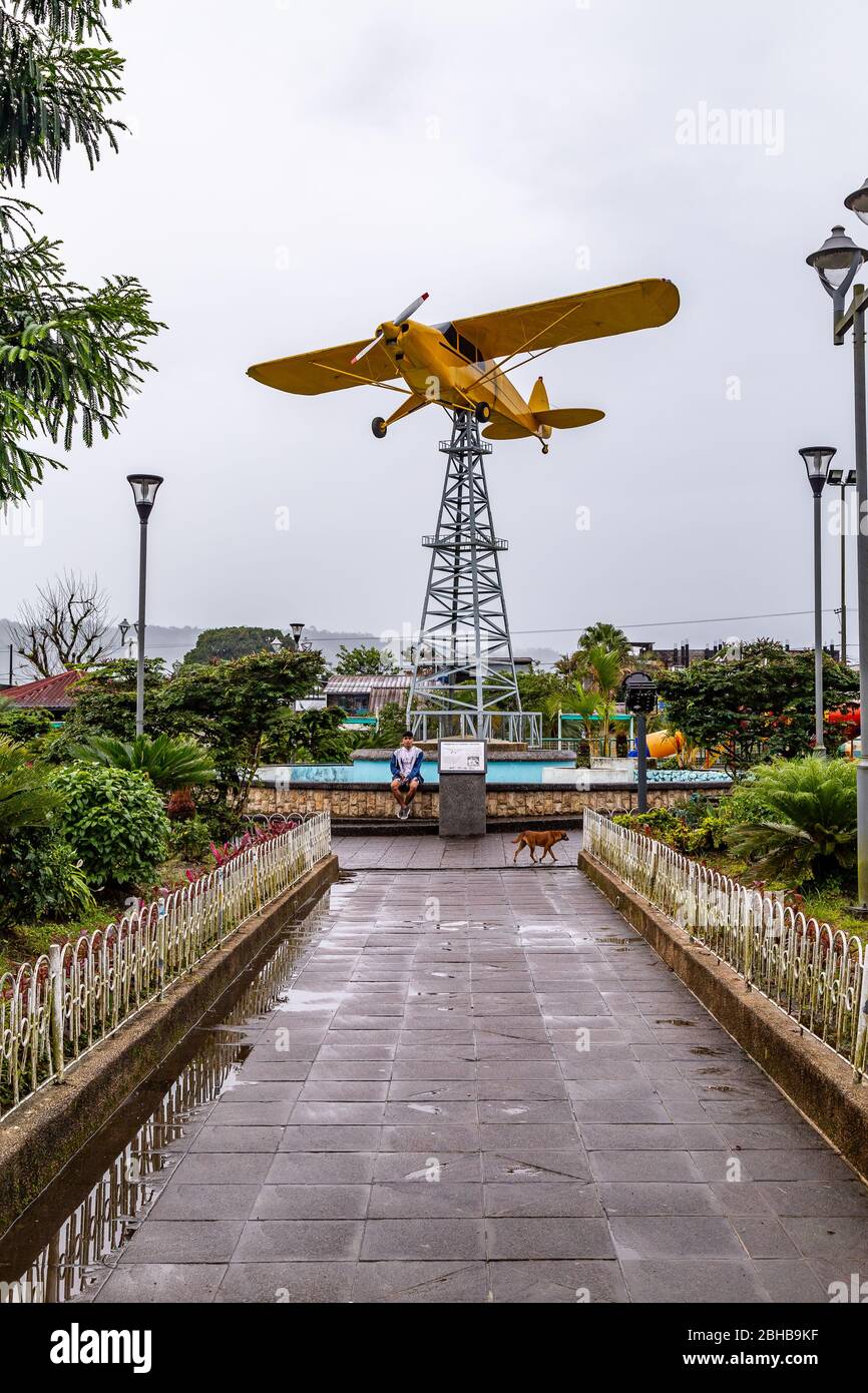Shell, Pastaza, Ecuador, November 9, 2019: Shell Central Park, a city ...
