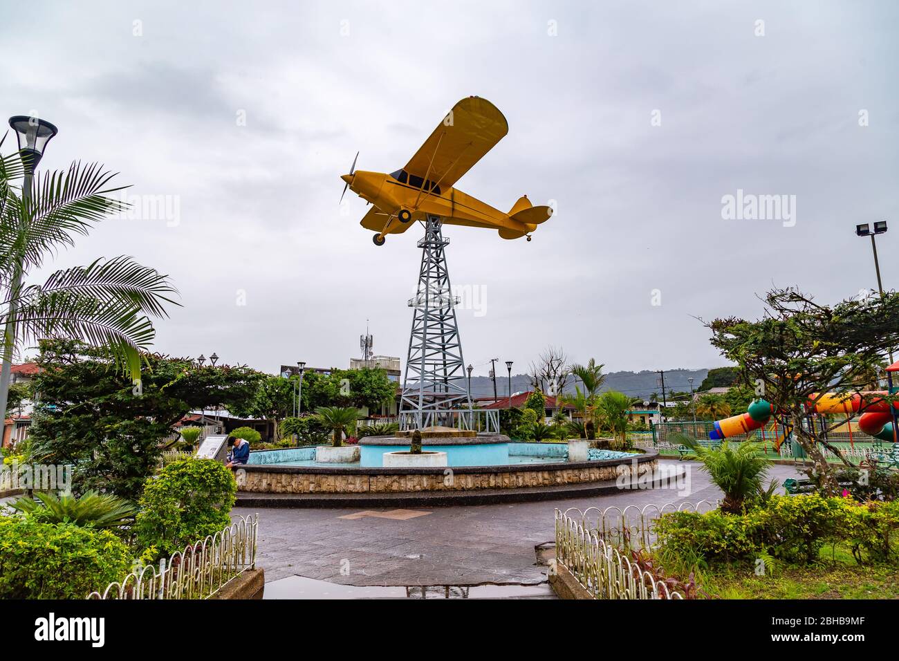 Shell, Pastaza, Ecuador, November 9, 2019: Shell Central Park, a city ...