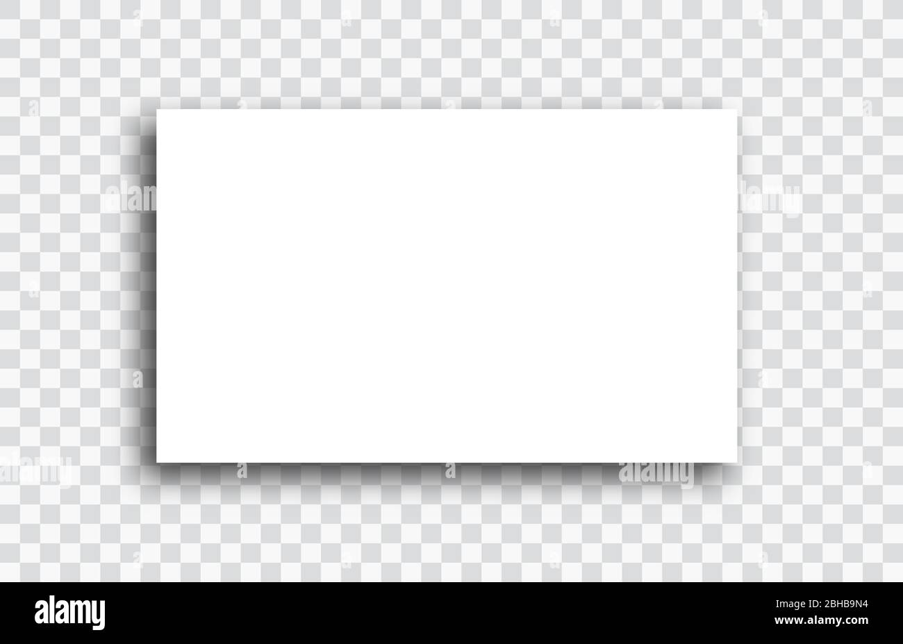 Realistic blank paper sheet with shadow in isolated on transparent ...