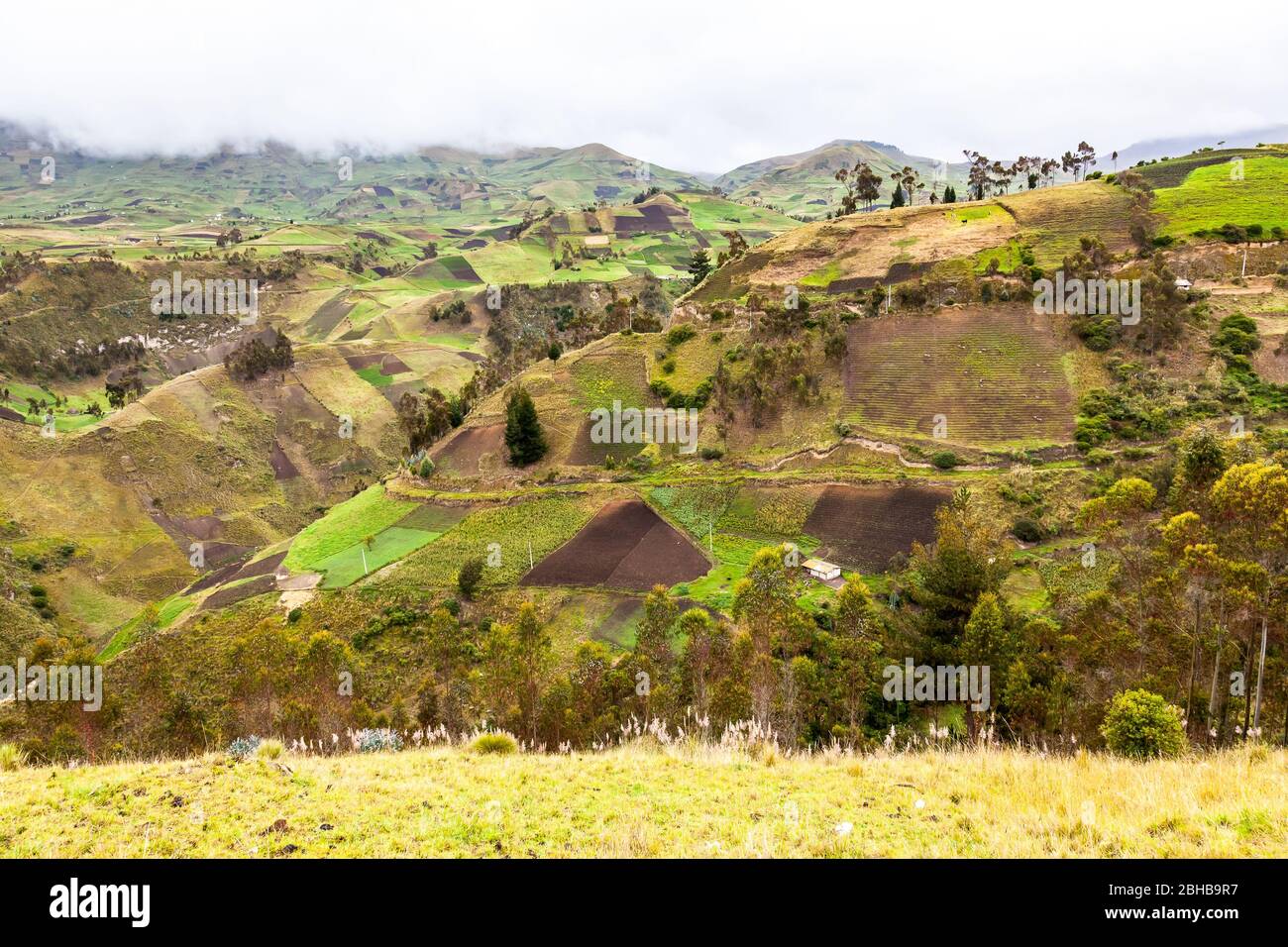 Vía Flores, old road from Ambato to Guaranda, next to the Ambato river ...