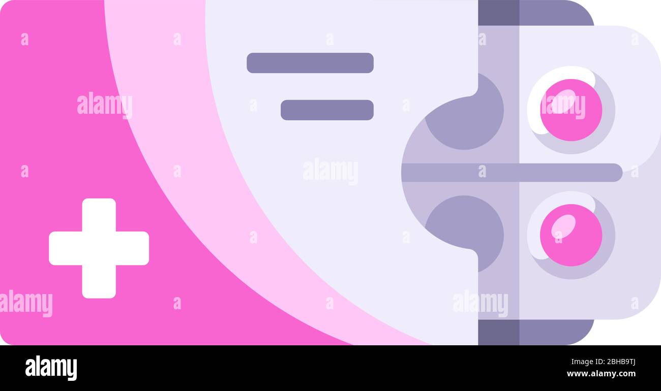 Medical tablets in blister Stock Vector Images - Alamy