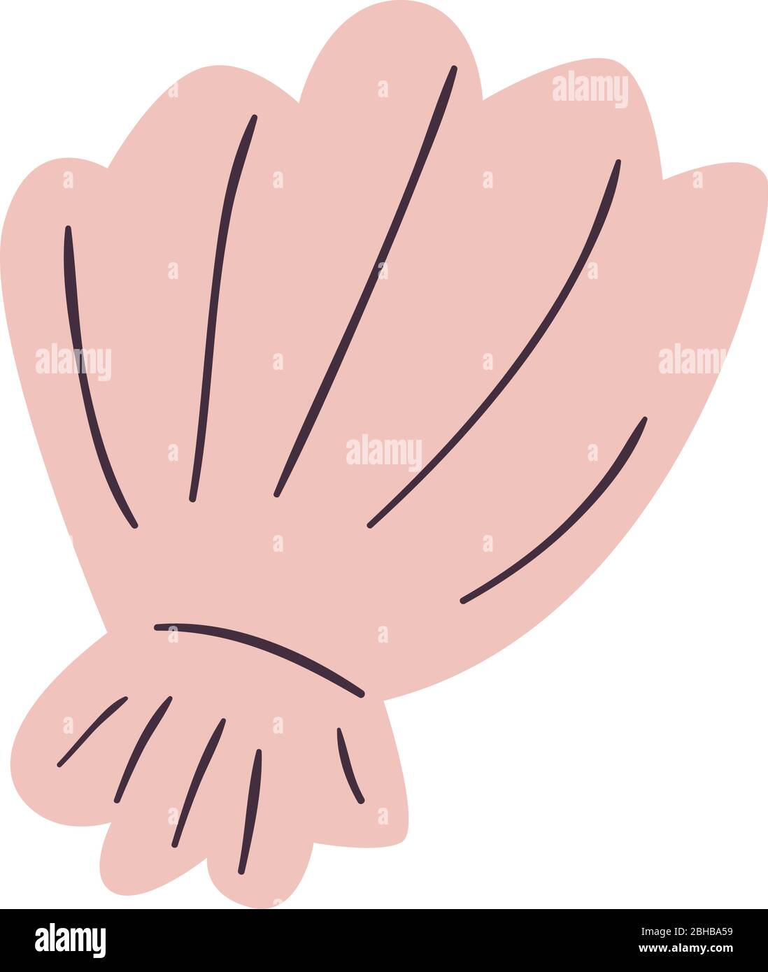 Shell flat style icon design Sea life ecosystem fauna ocean underwater ...