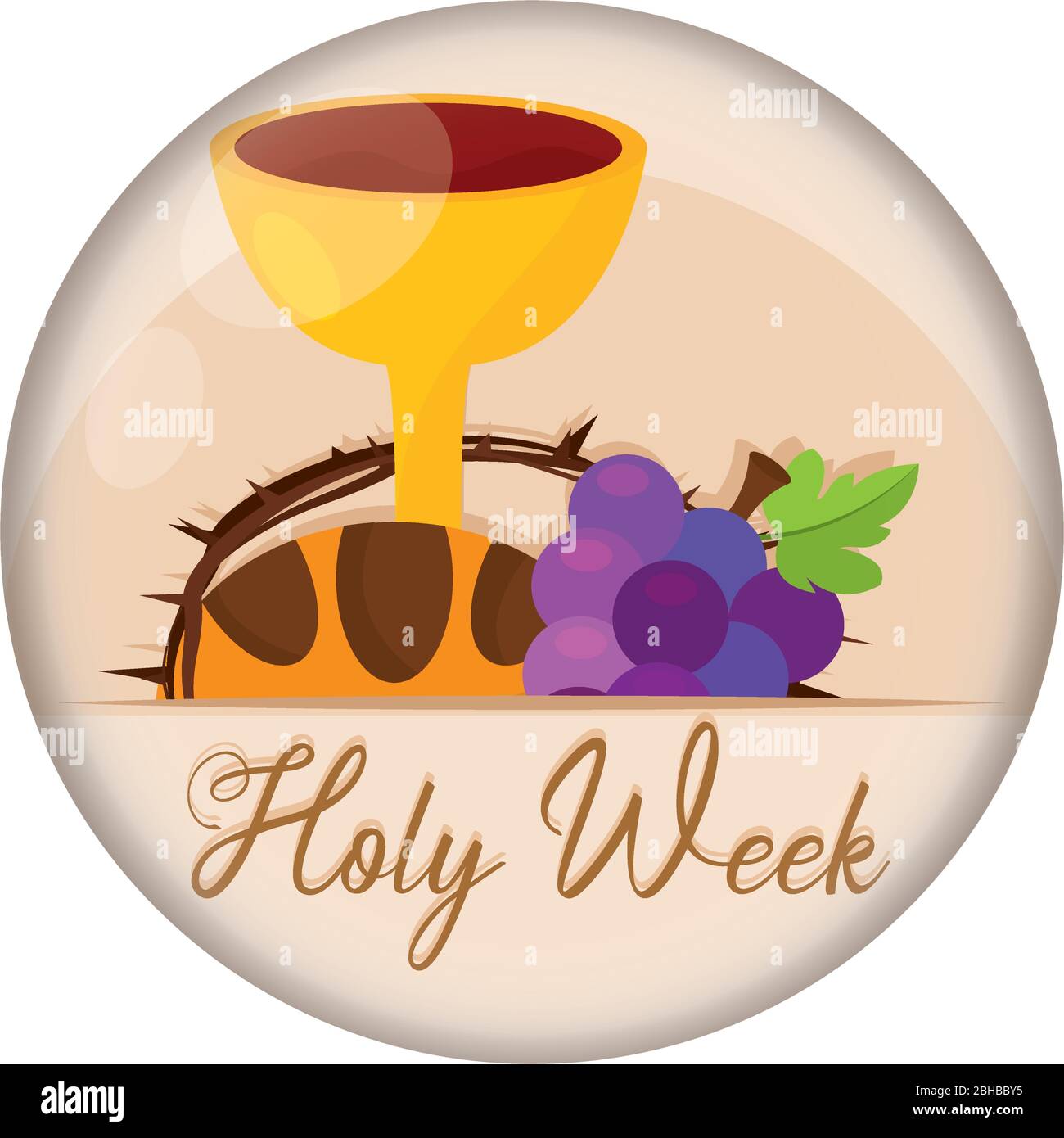 Holy week button Stock Vector Image & Art - Alamy