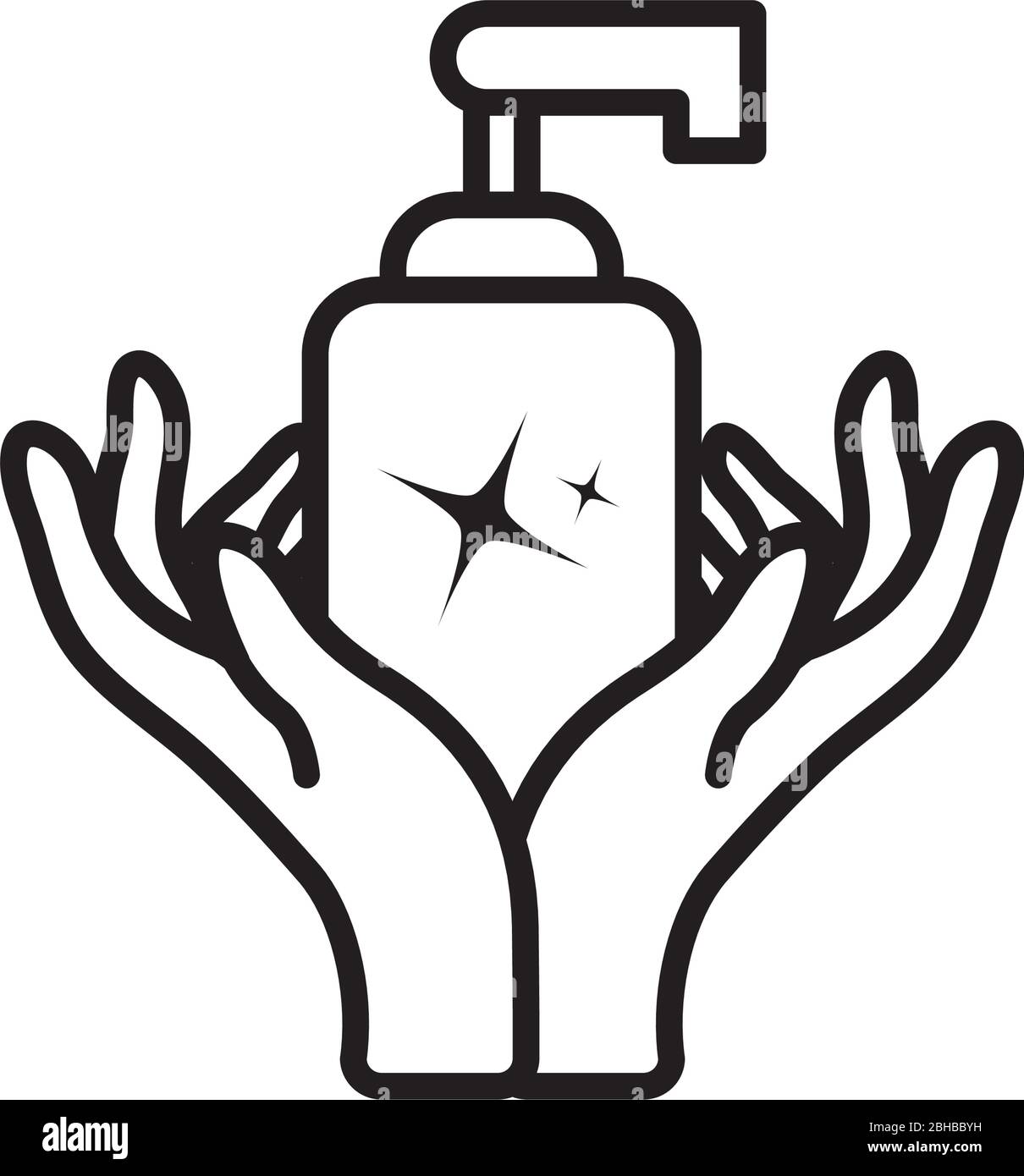 Hand disinfectants Stock Vector Images - Alamy