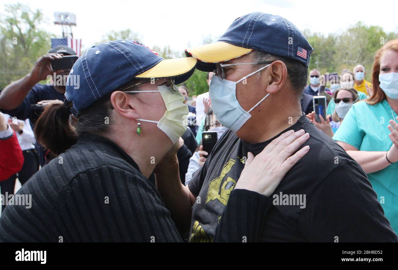 Chesterfield, USA. 24th Apr 2020. St. Louis Metropolitan motorcycle ...