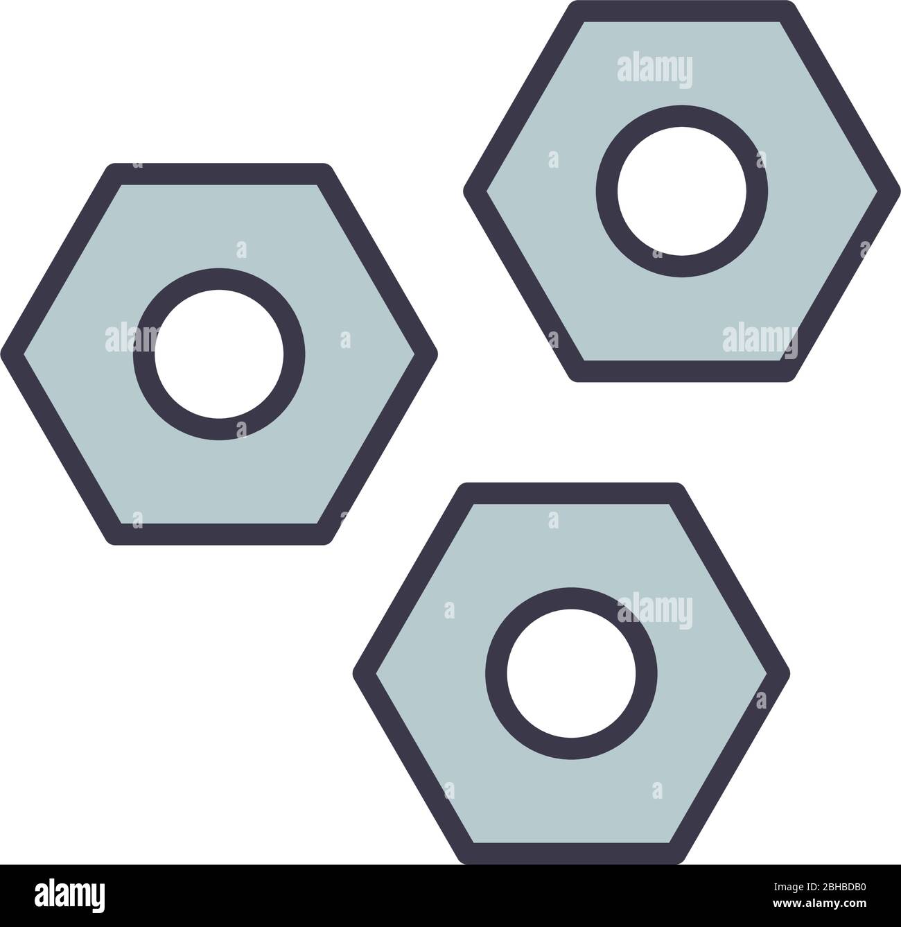 nuts fill style icon design of Construction working maintenance ...