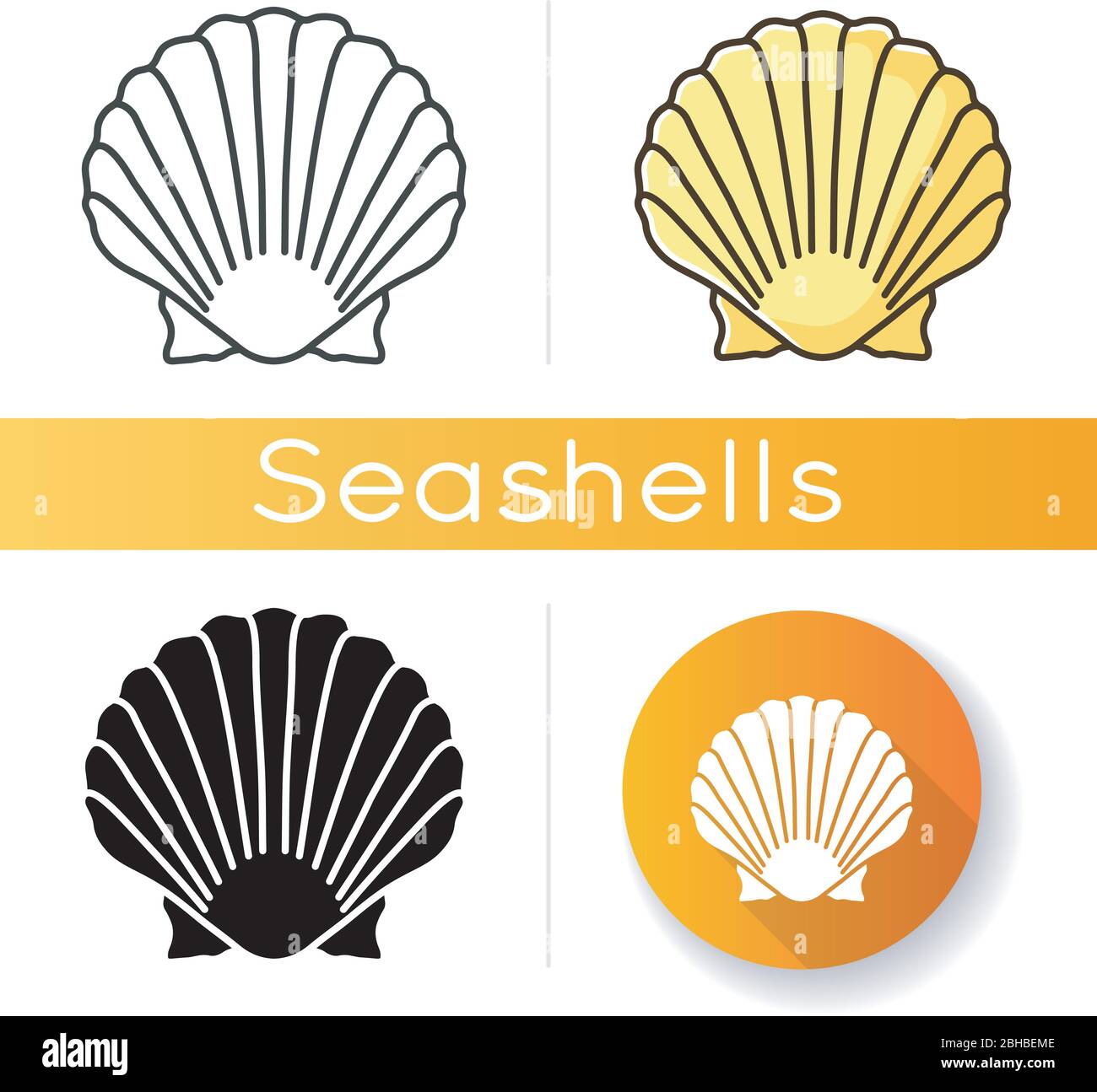 Scallop Shell Logo Stock Photos & Scallop Shell Logo Stock Images - Alamy