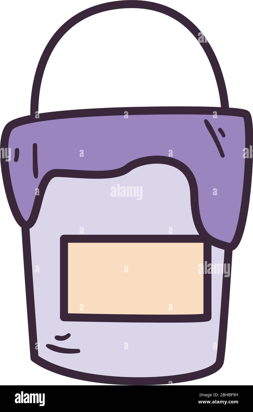 Paint bucket fill style icon design, Art creativity school abstract and ...