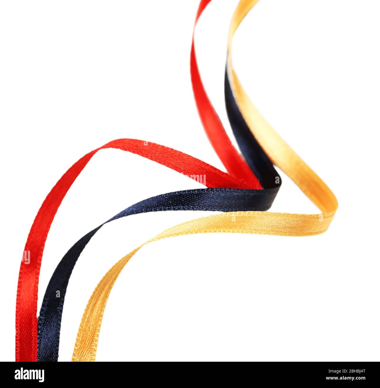 Black yellow ribbons Cut Out Stock Images & Pictures - Alamy