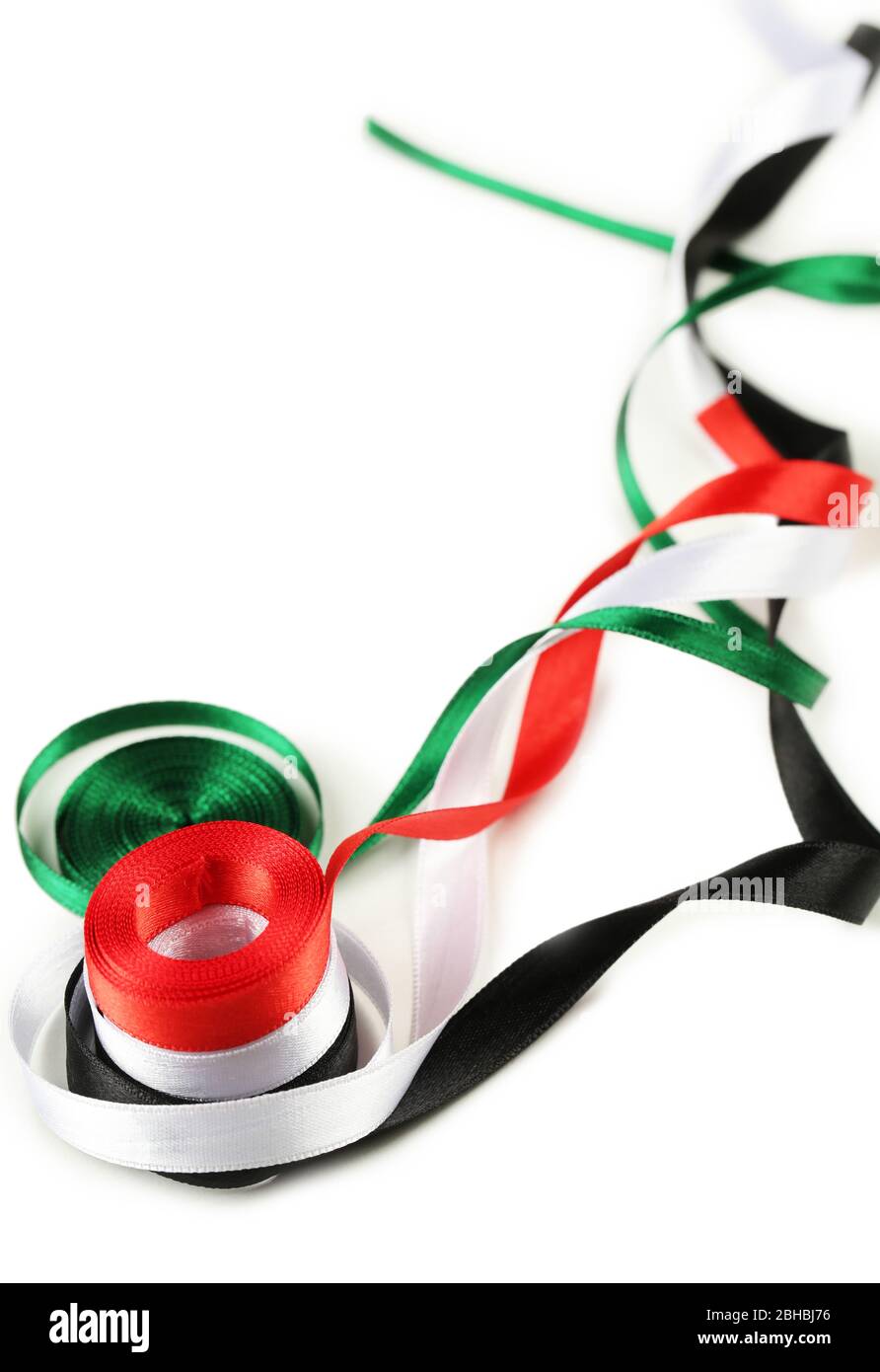 Colorful wave rainbow on black Cut Out Stock Images & Pictures - Alamy