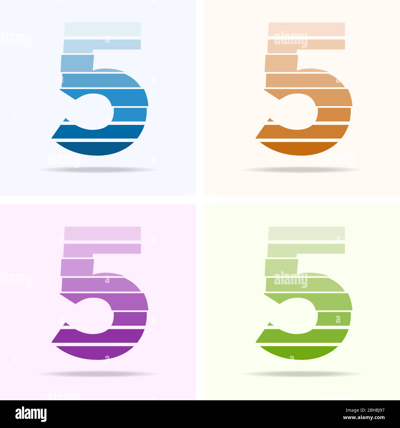 Number 5 logo hi-res stock photography and images - Alamy