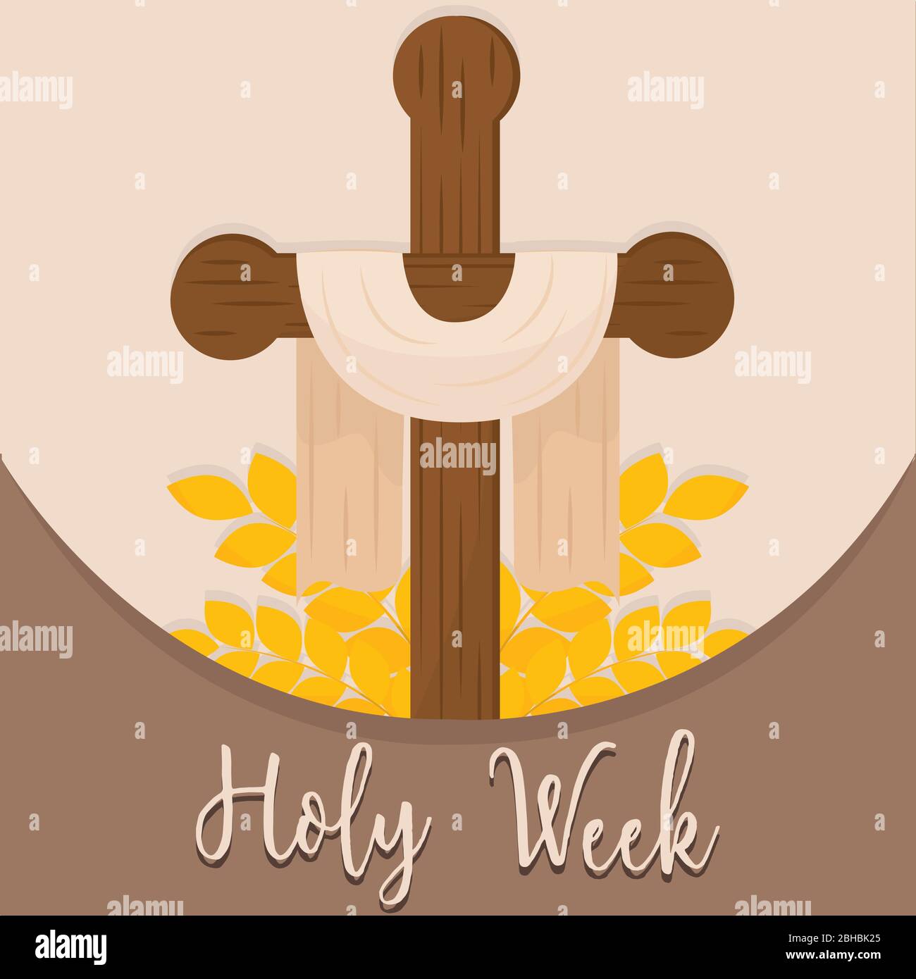 Holy week poster Stock Vector Image & Art - Alamy