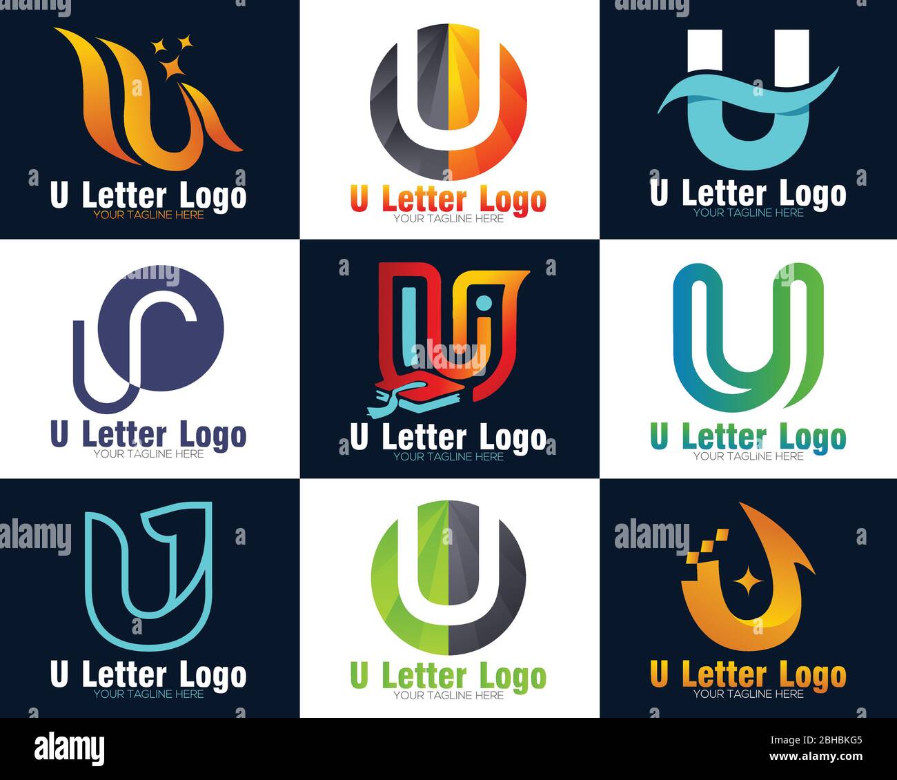 U Letter Icon Abstract Logo Design U Alphabet High Resolution Stock ...