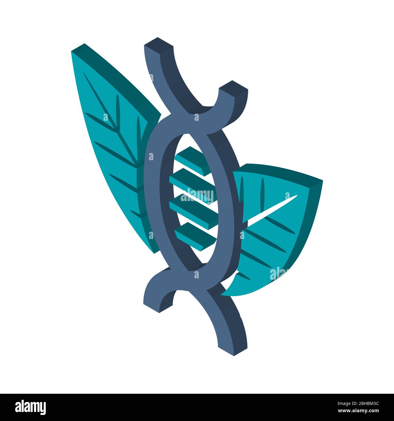 Biotechnology vector image template with DNA icon Stock Vector Image ...