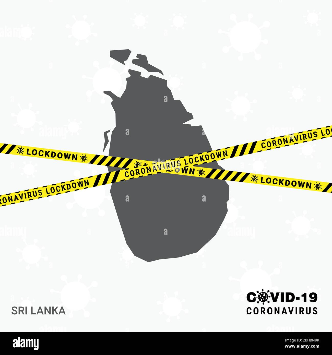 Sri lanka coronavirus lockdown Stock Vector Images - Alamy
