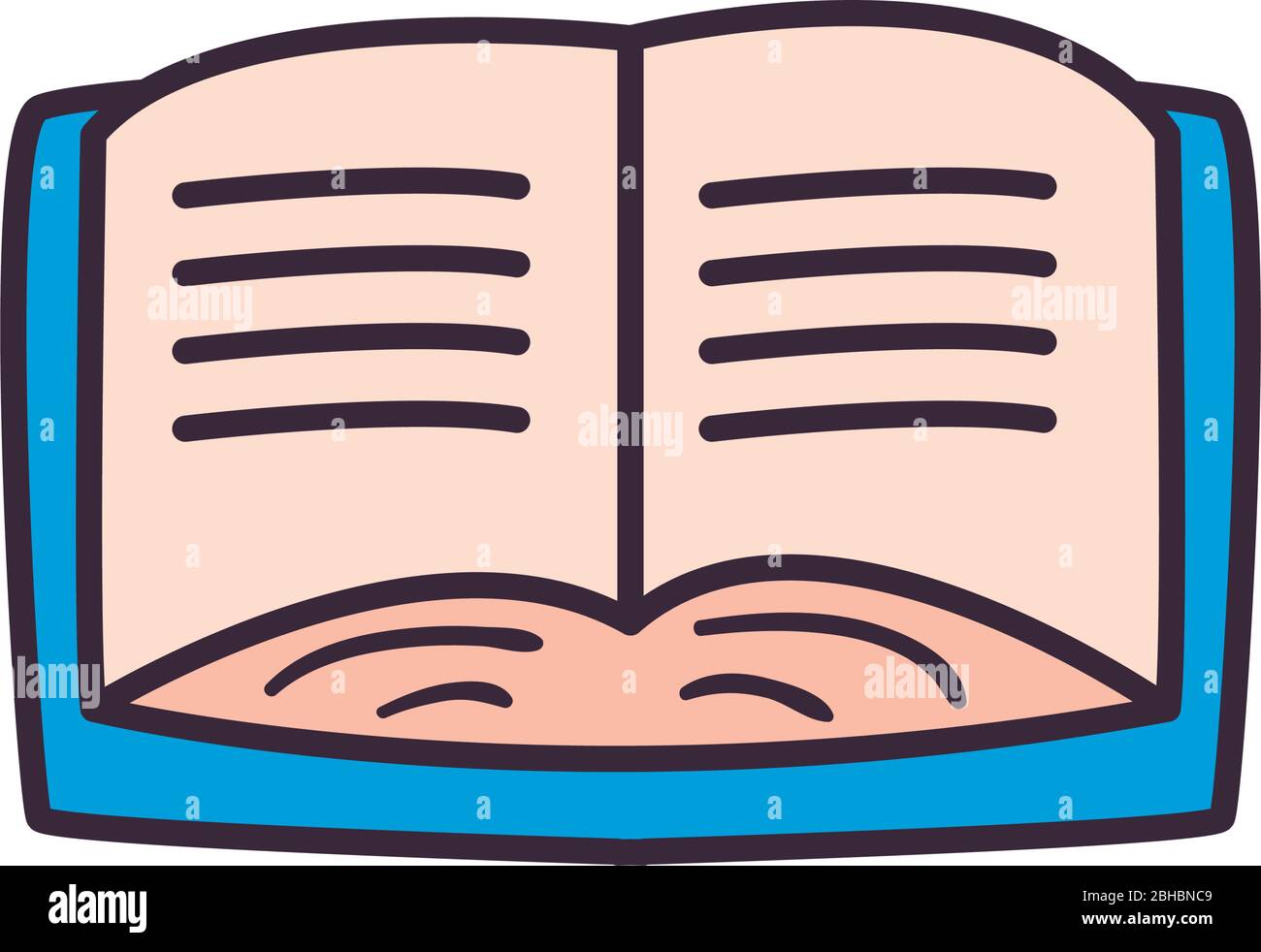 book fill style icon design, Education literature read information ...