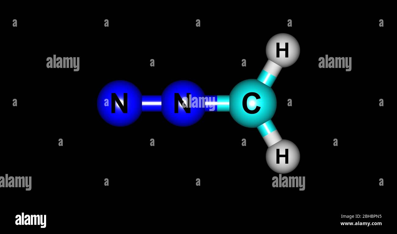 Diazomethane is the chemical compound CH2N2. It is the simplest diazo ...