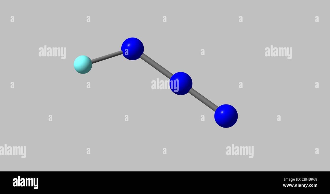 Hydrazoic acid or hydrogen azide or azoimide is a compound with the ...