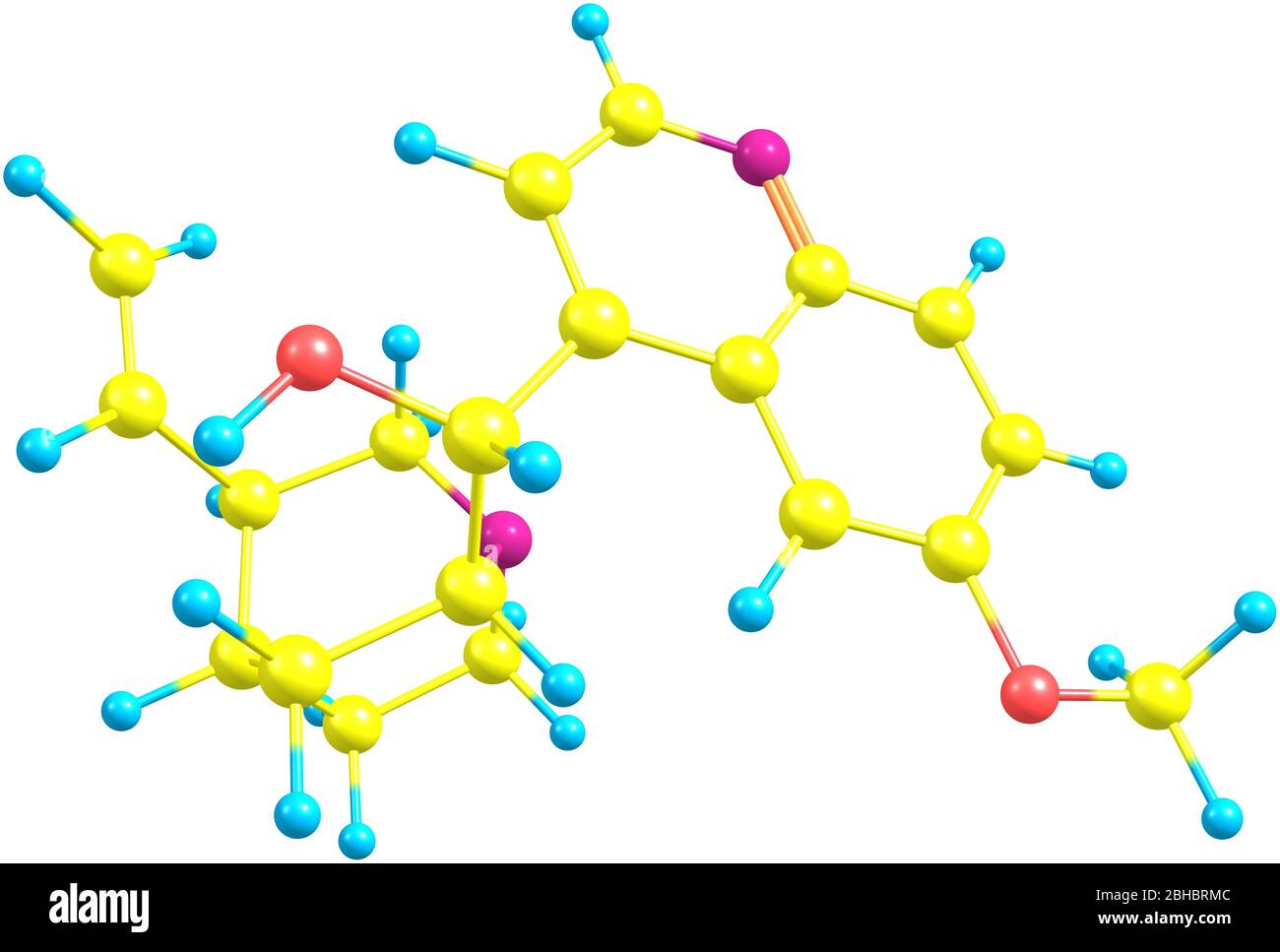 Quinine is a medication used to treat malaria and babesiosis. 3d ...