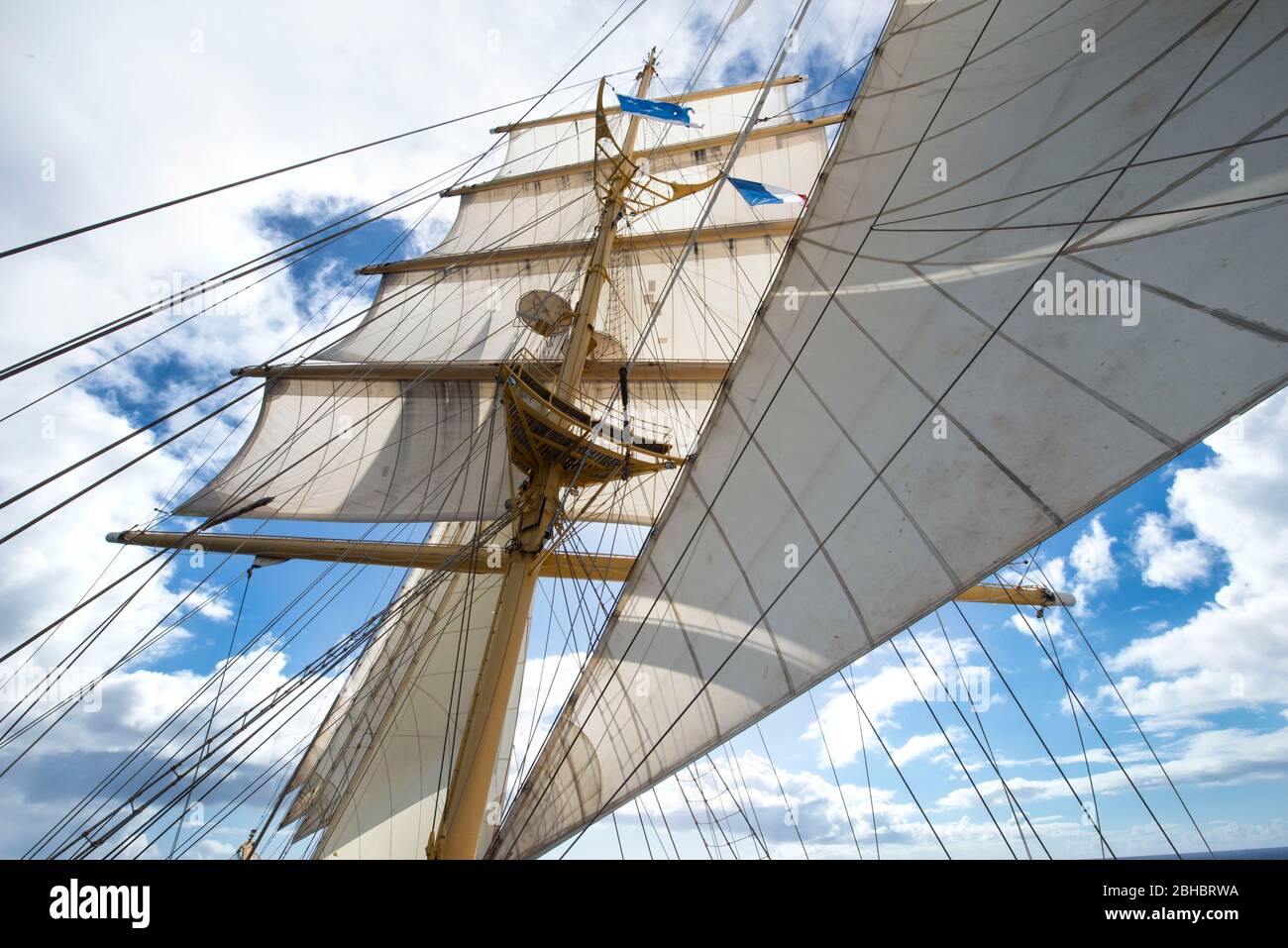 Caribbean, Lesser Antilles, Martinique, Star Clipper sailing ship Stock ...