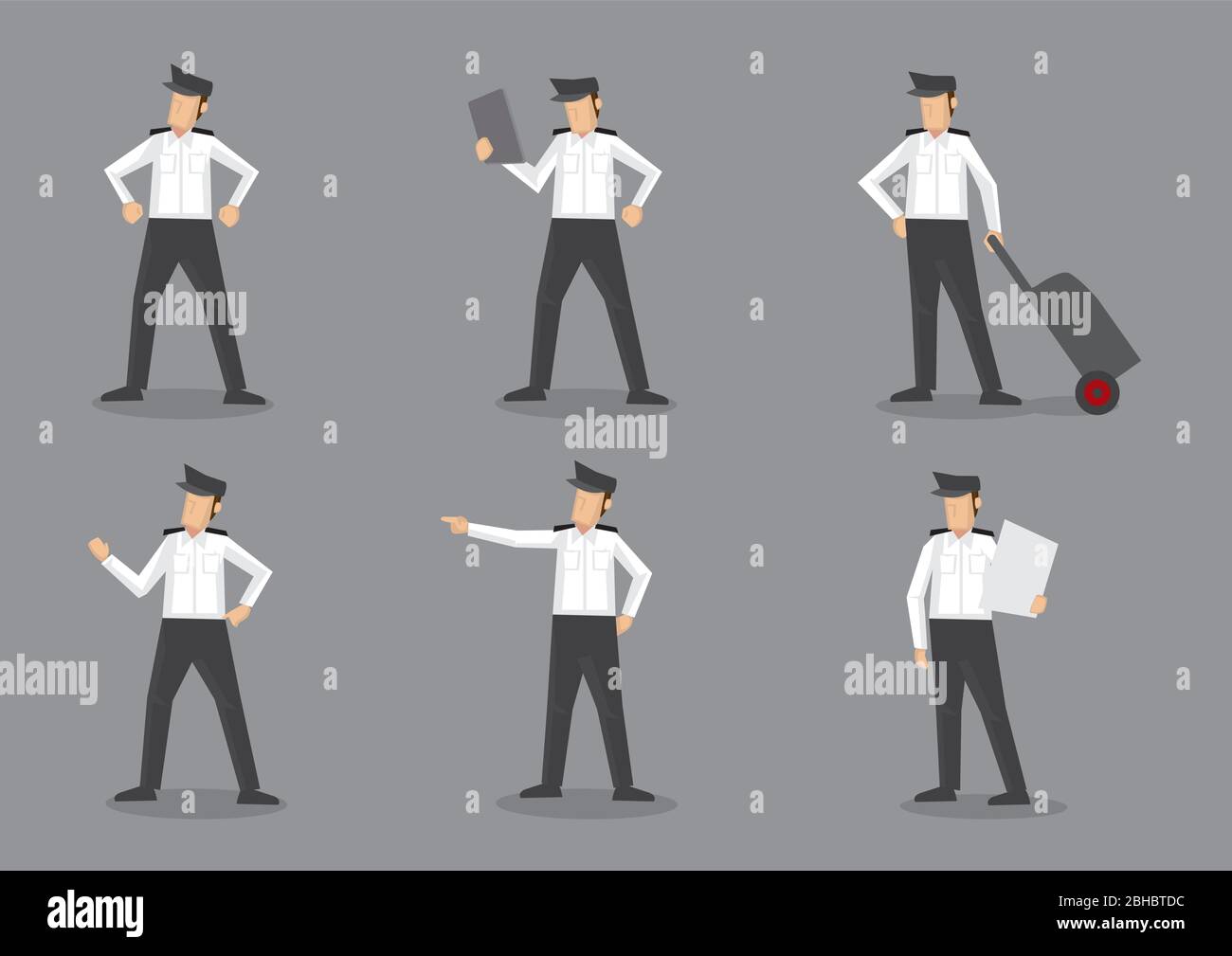 Civilian airline pilot Stock Vector Images - Alamy