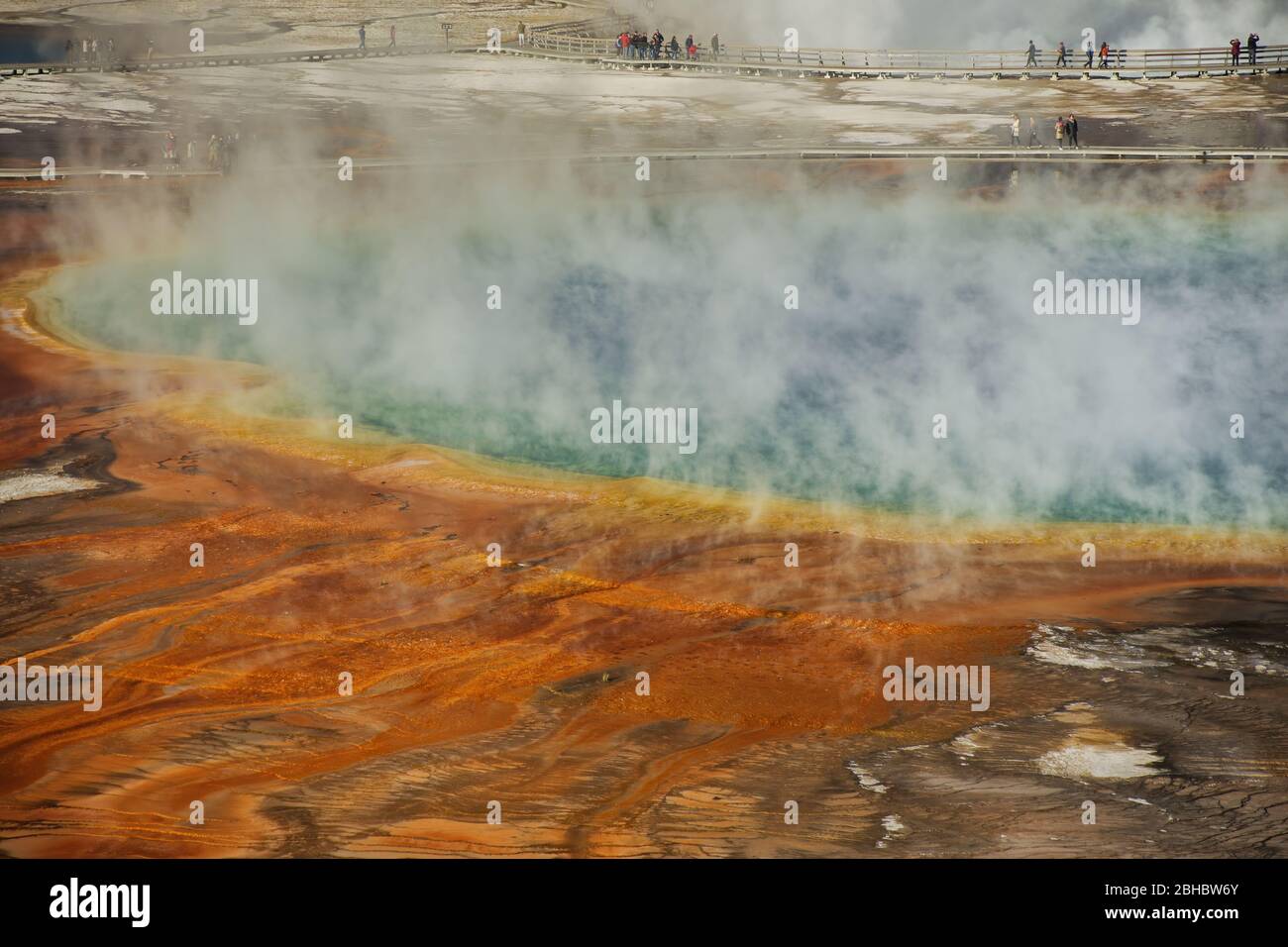 Grand prismatic spring aerial hi-res stock photography and images - Alamy