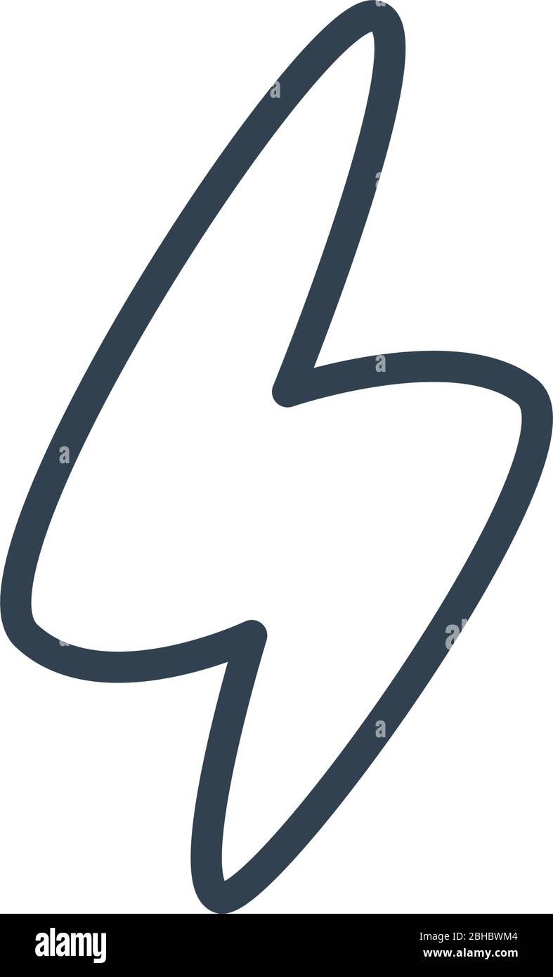 Thunder shape design, Weather rain power electric sky nature climate ...