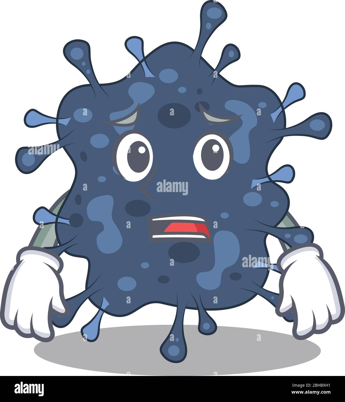 Scared bacteria cartoon hi-res stock photography and images - Alamy