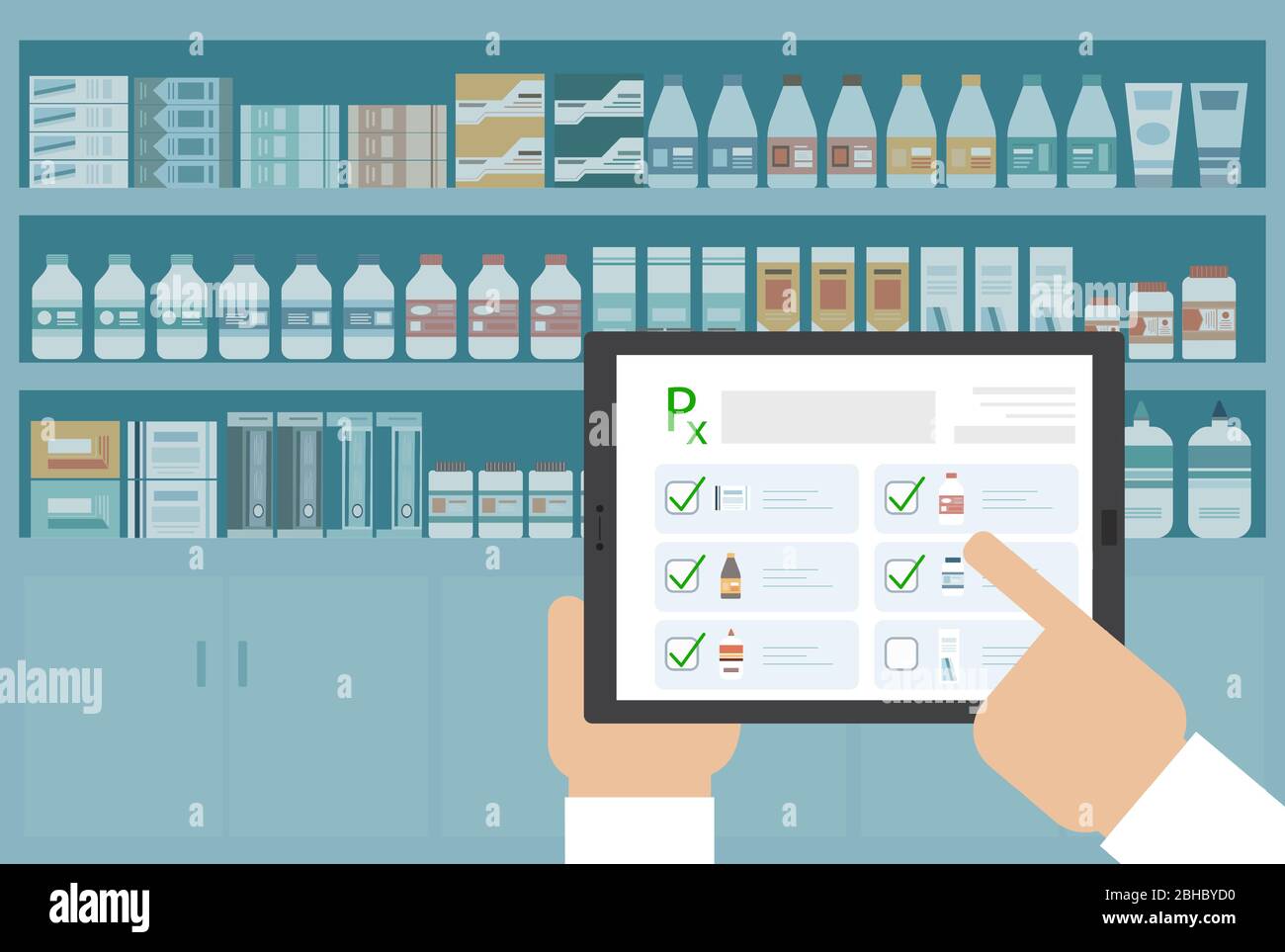 Prescription vectors hi-res stock photography and images - Alamy