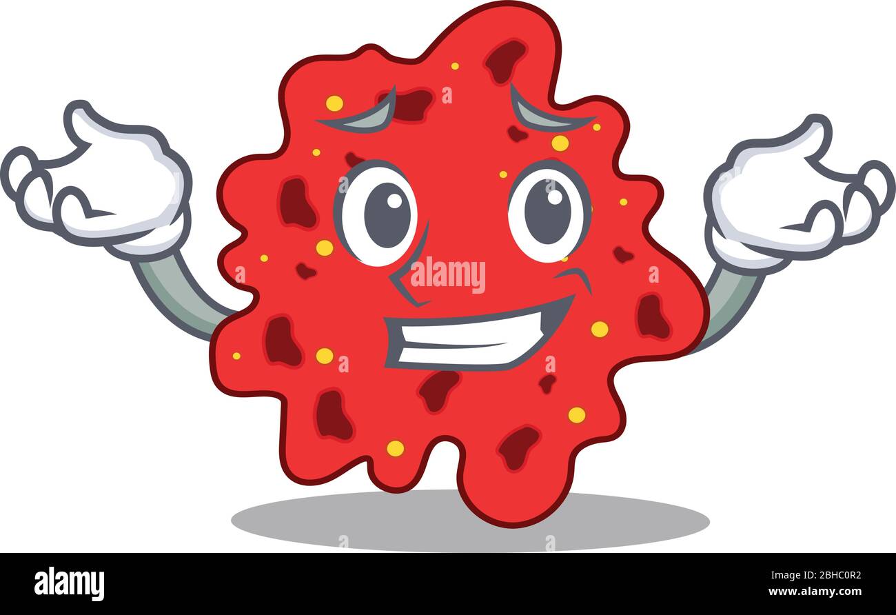 Grinning bacteria cartoon Cut Out Stock Images & Pictures - Alamy