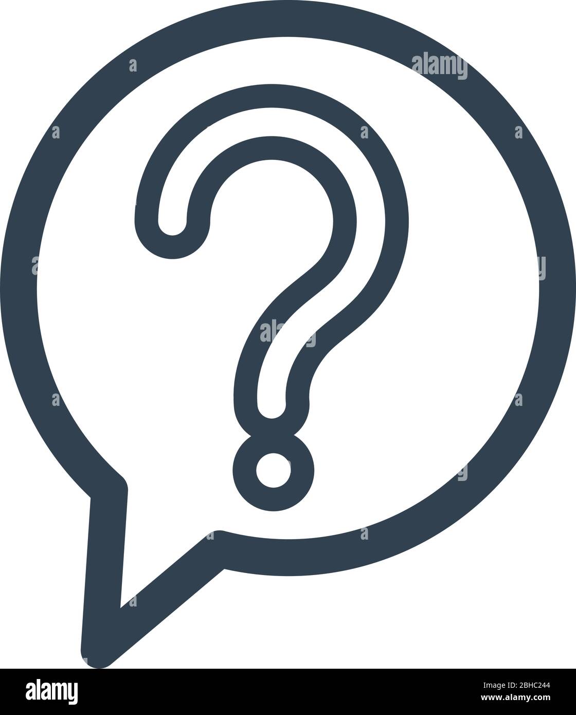 Communication bubble with question design, Message discussion ...