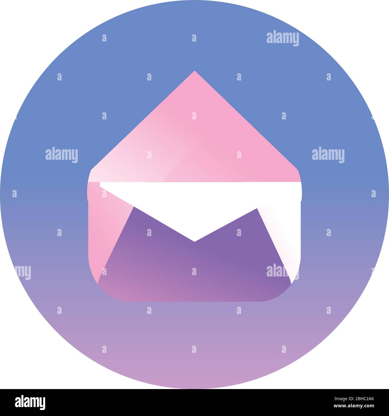 Envelope design, Message email mail letter marketing communication card ...