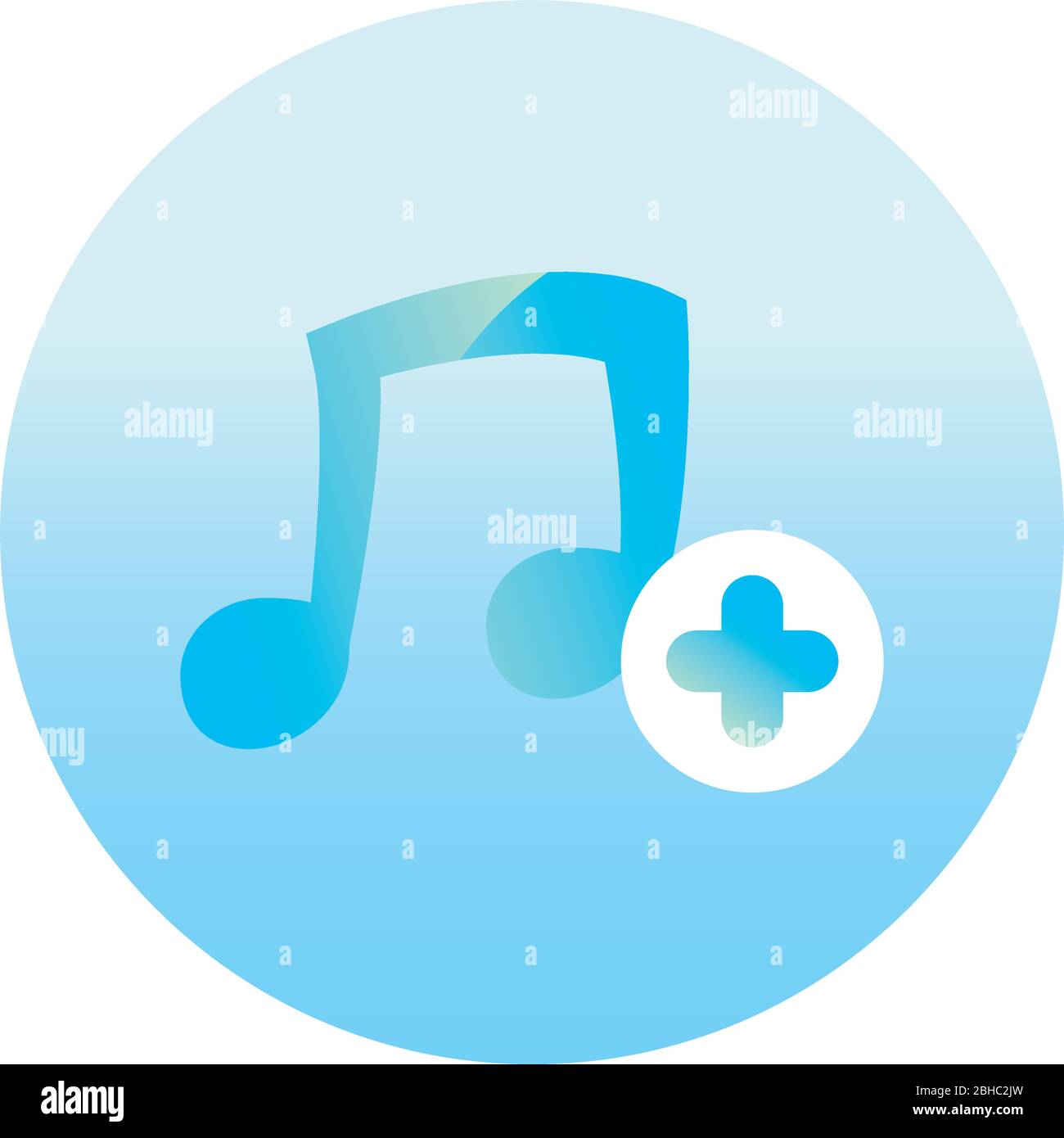 Note and add button design, Music sound melody song musical art and ...