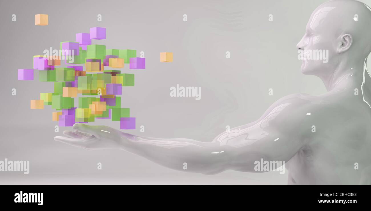 Web Information Technology Art of the Future Stock Photo - Alamy